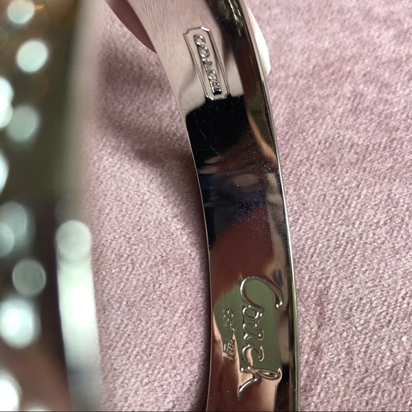 Coach | Jewelry | Coach Silver Bangle Bracelet | Poshmark